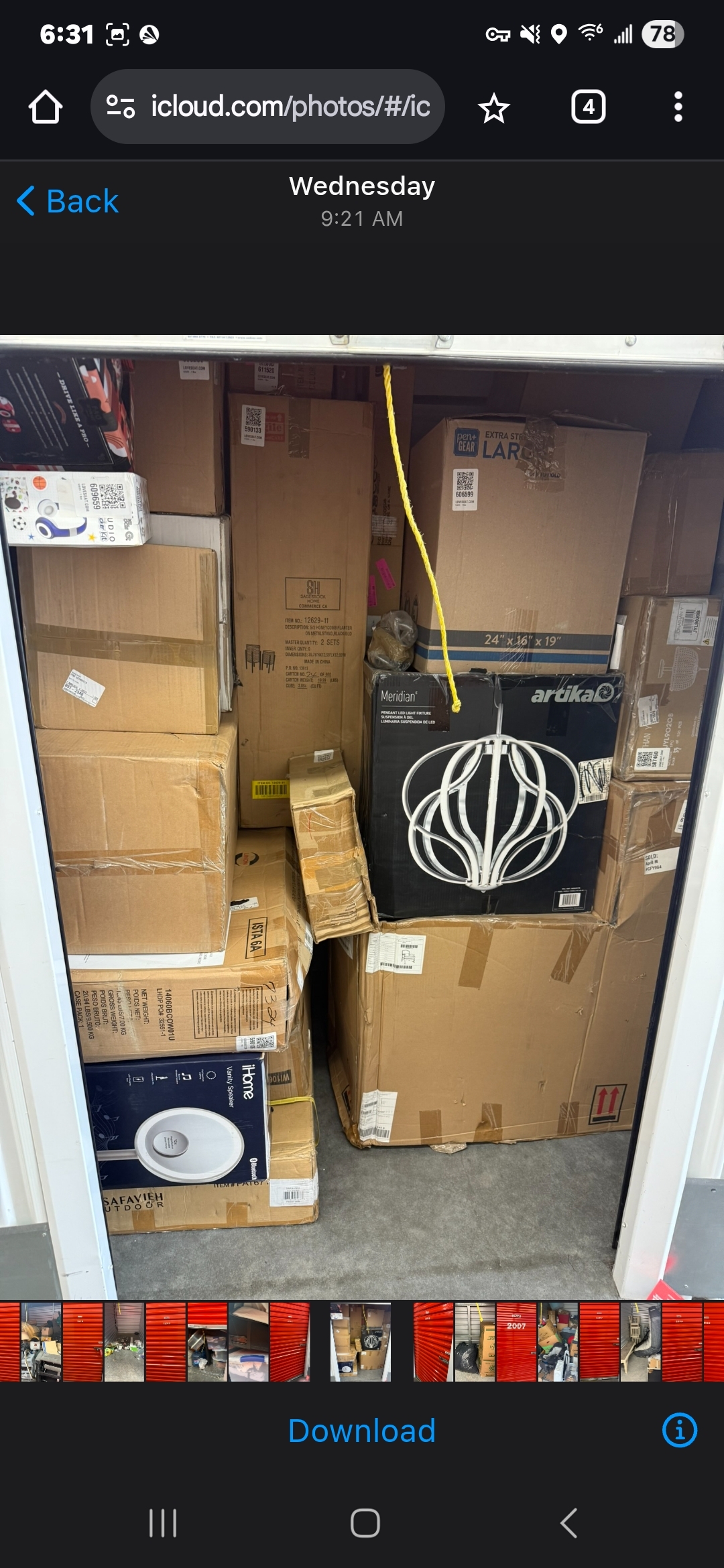 Storage Unit Auction in Austin, TX at Ben White ends on 29th July, 2025 9:15 AM